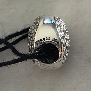 Pandora | Jewelry | Pandora Sterling Silver Pav Sphere Charm | Poshmark